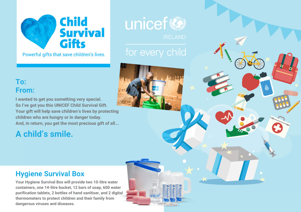 Hygiene Survival Box Survival Ts Unicef Ireland